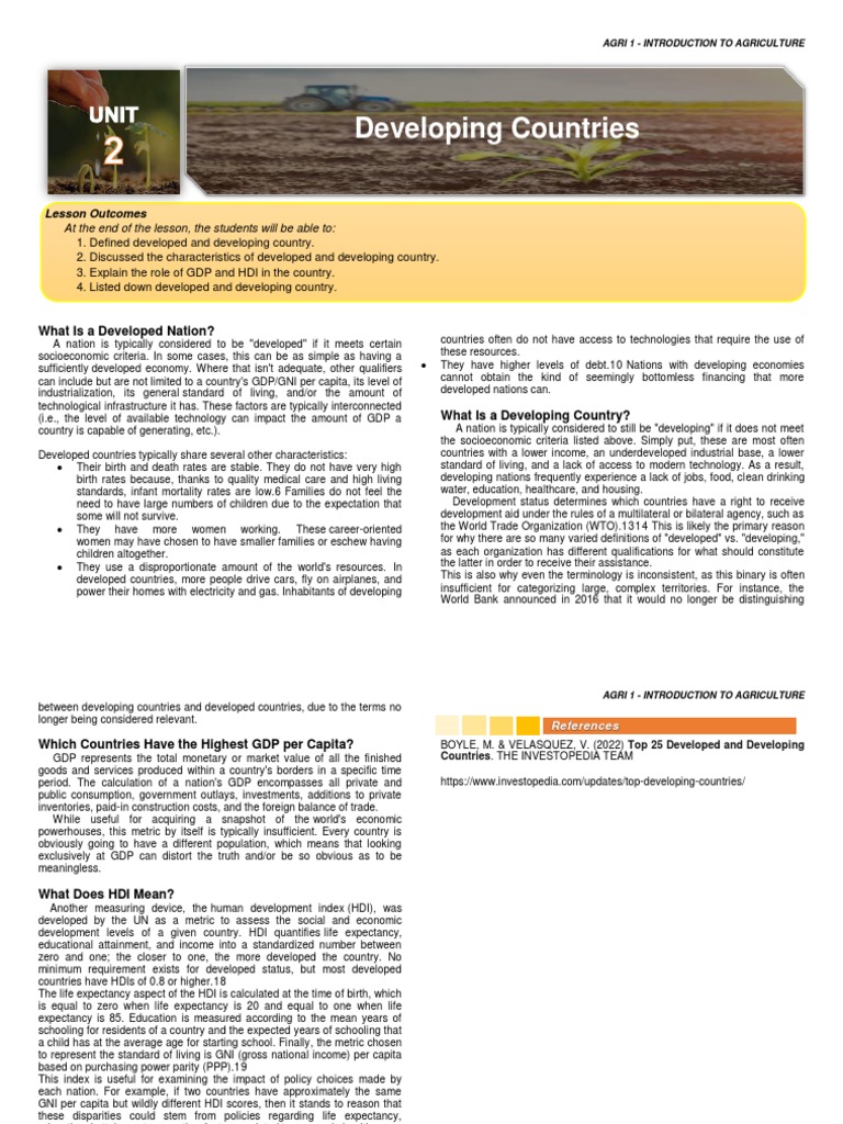 Unit 2 Supplemental | PDF | Human Development Index | Developing Country