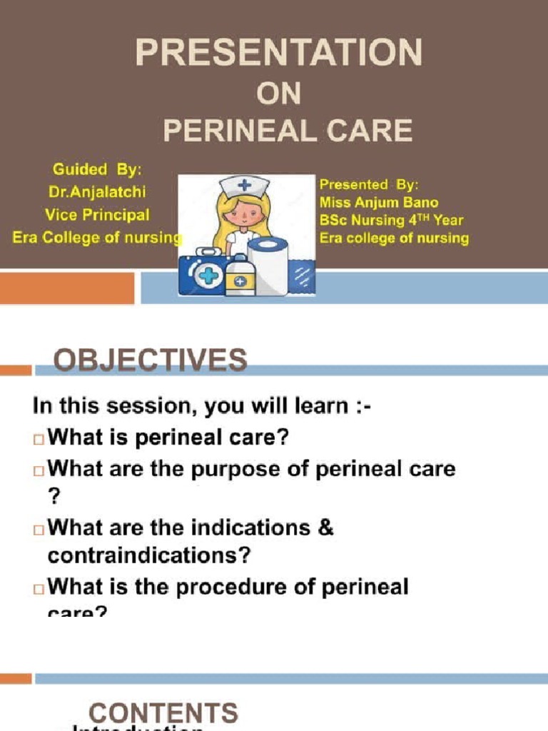 Lecture of perineal care | PDF