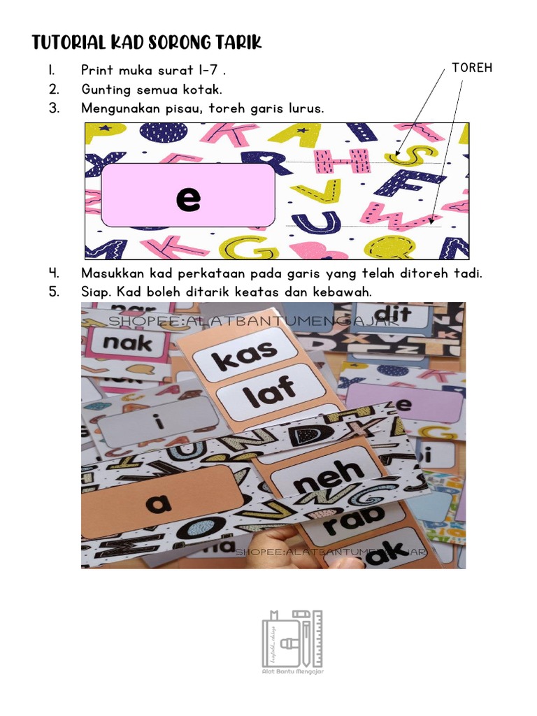 Tutorial Kad Sorong Tarik | PDF