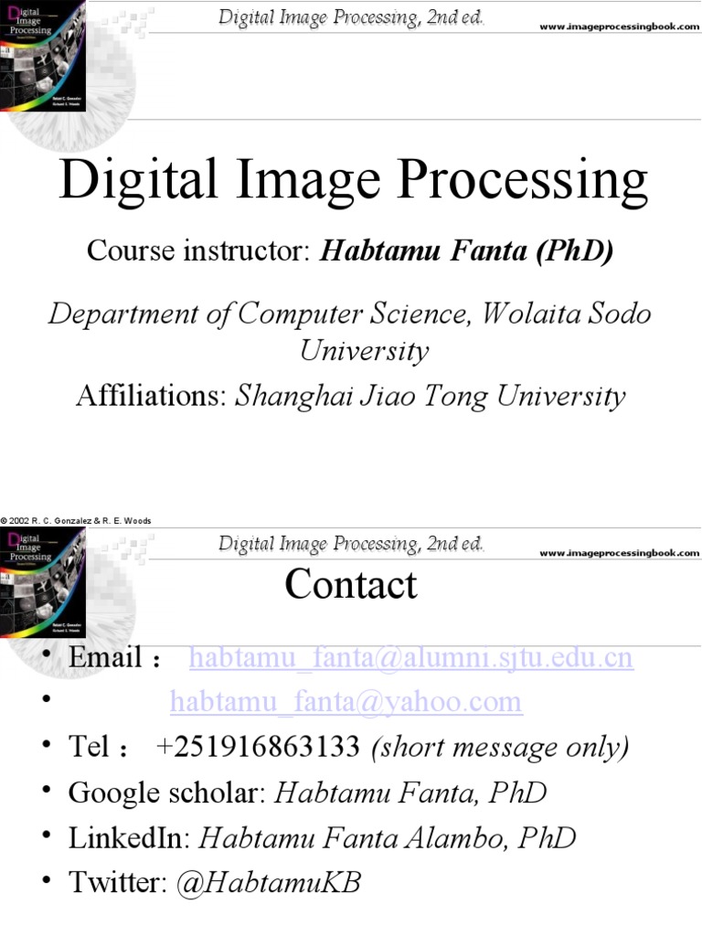Digital Image Processing Guide | PDF
