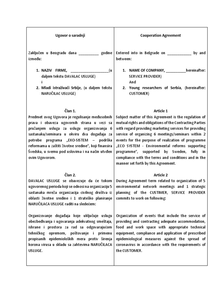 EKO-SISTEM Collaboration Pact | PDF