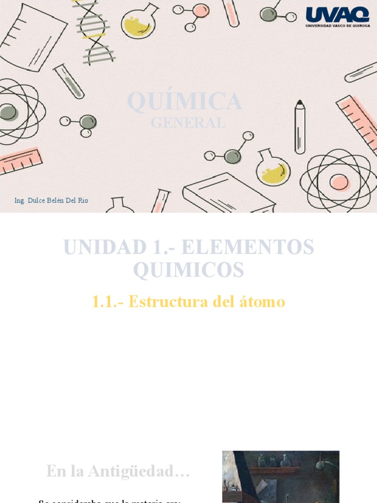 Clase 1. - Estructura Del Átomo | PDF | Átomos | Núcleo atómico