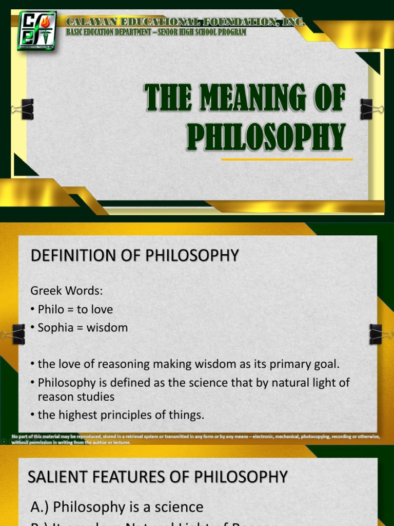The Meaning of Philosophy 2 | PDF | Reason | Science