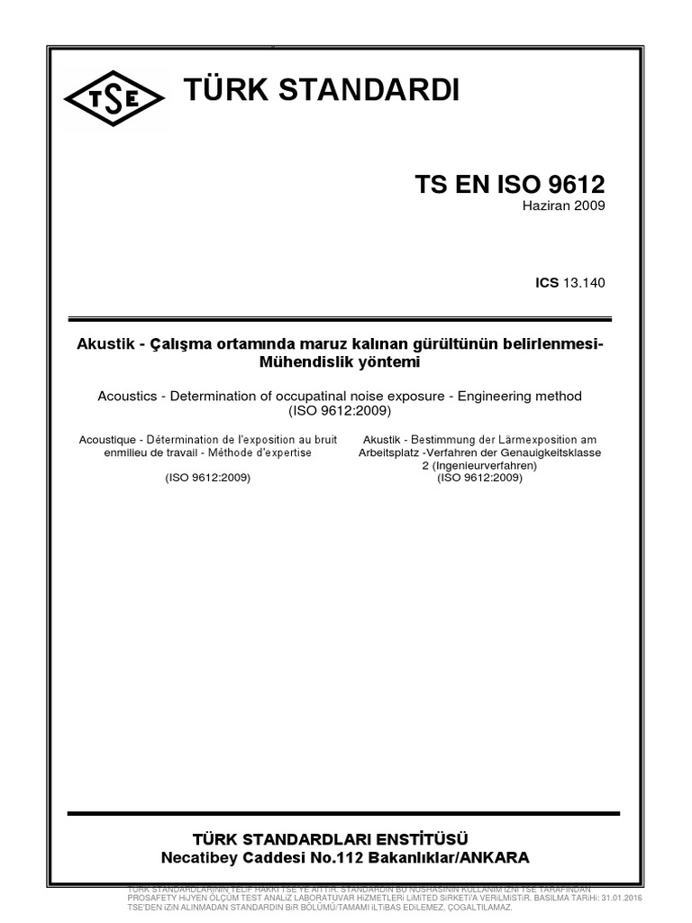 BRM-STD.151 (TS - en - Iso - 9612) | PDF