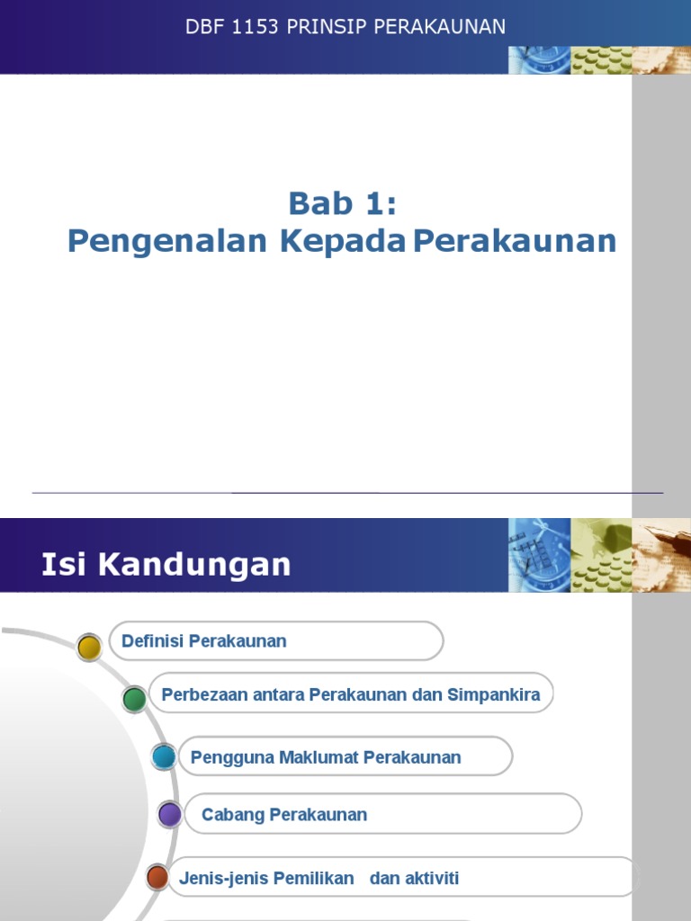 Bab 1 Pengenalan Kepada Perakaunan | PDF