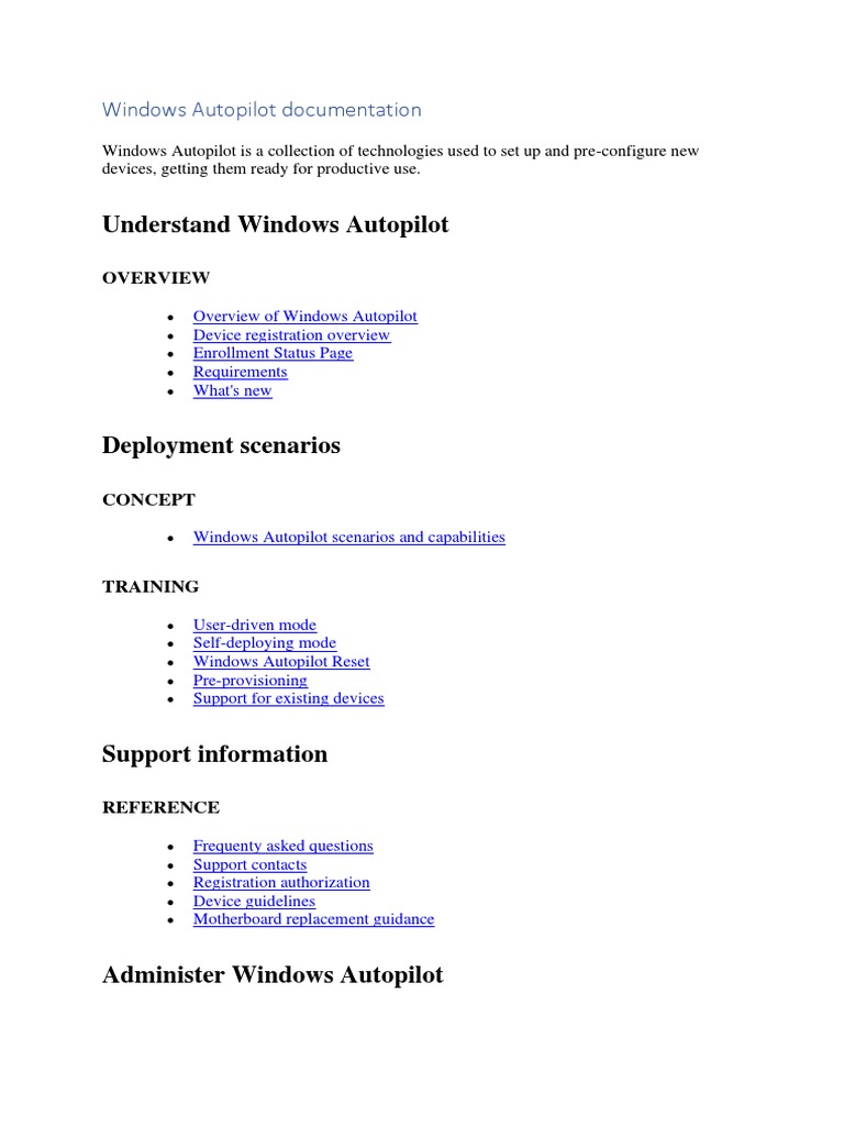 Exercises - Windows Autopilot - md-101 | PDF | Windows Registry | Windows 10