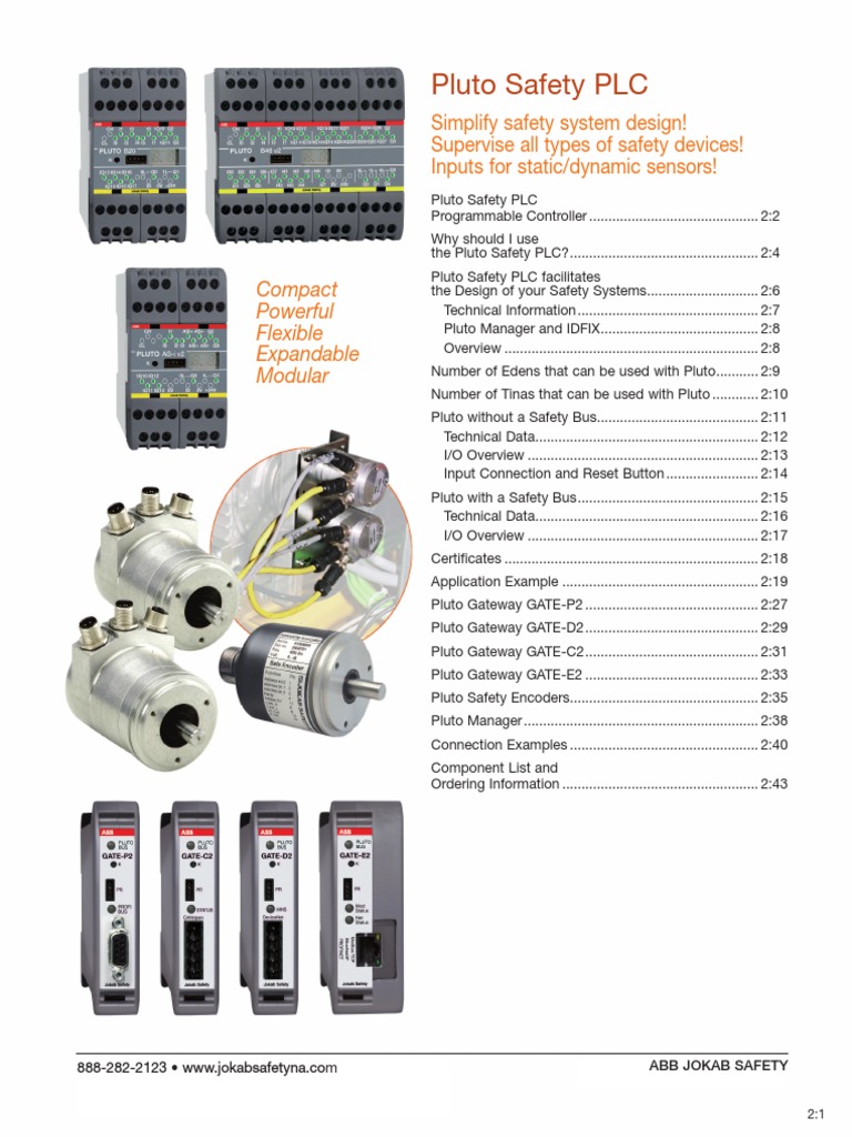 ABB JokabSafety Section02 Pluto | PDF | Programmable Logic Controller | Relay
