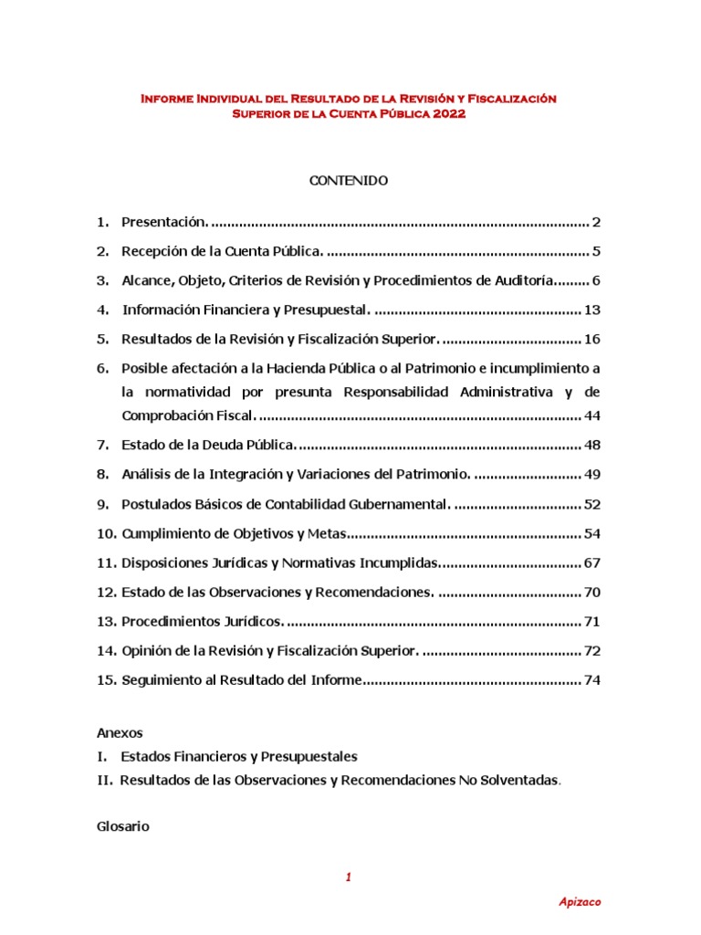 05 Apizaco Informe 2022 | PDF