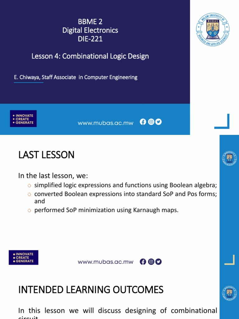 Combinational Logic Circuit Design Guide | PDF
