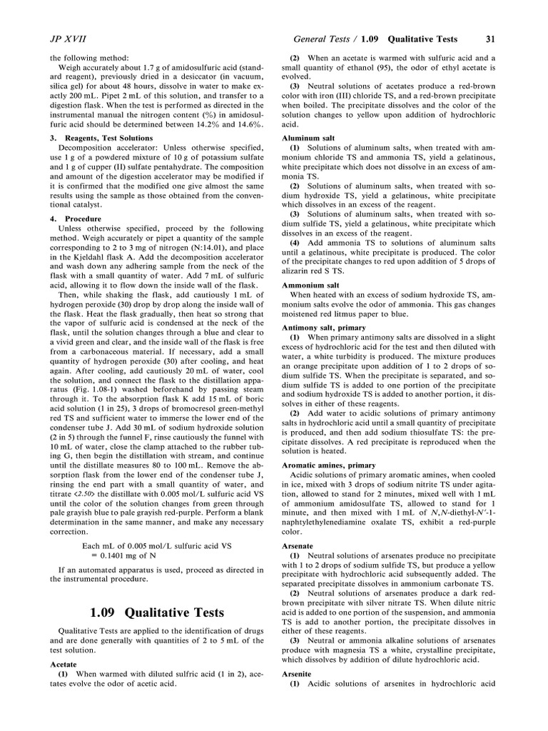 1 09 Qualitative Tests 51 | PDF
