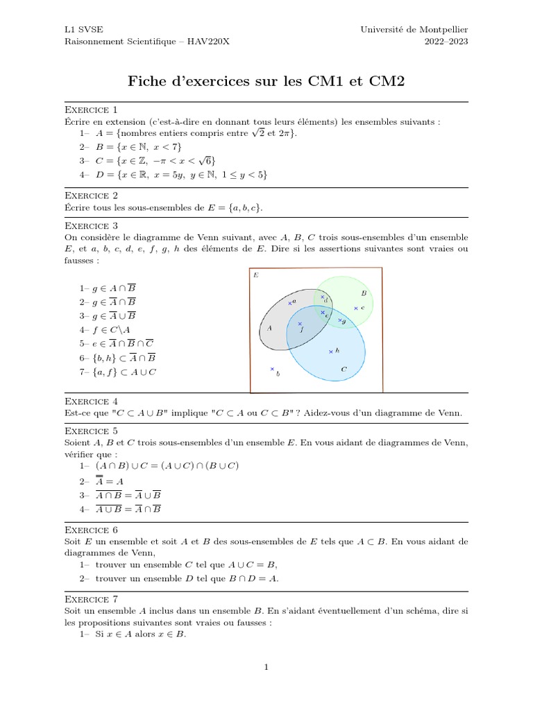 Exo CM1 CM2 | PDF