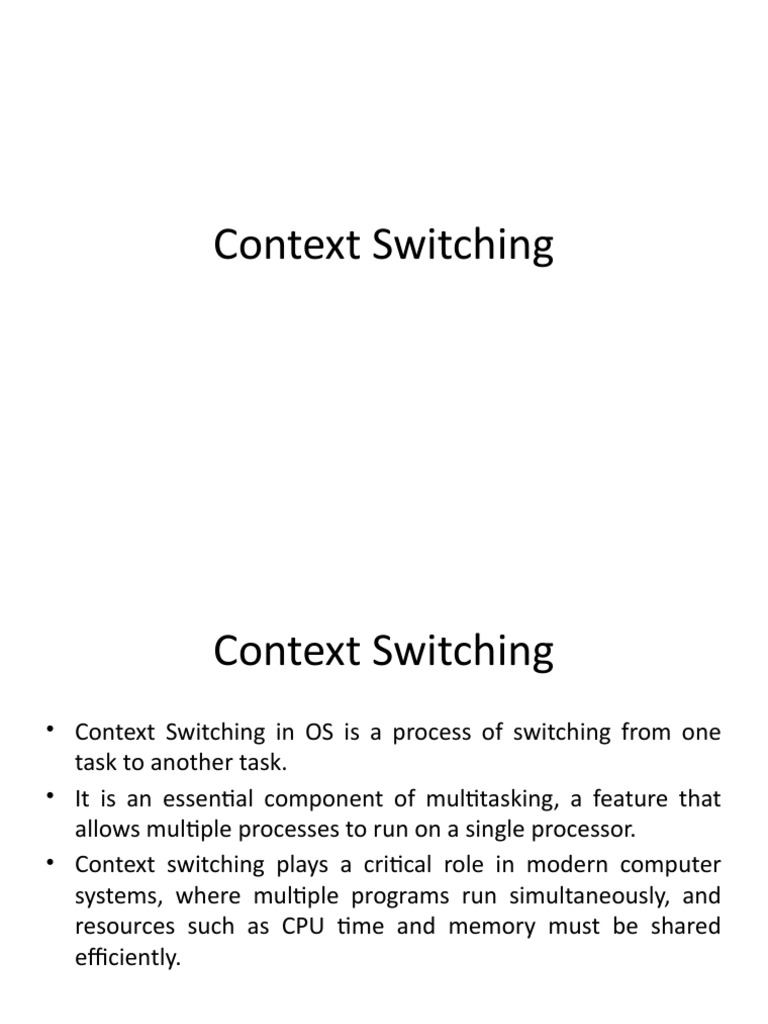 Context Switching Pdf
