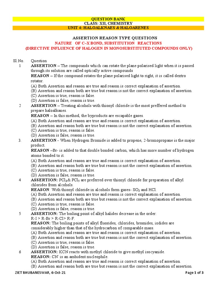 4.assertion Reason | PDF