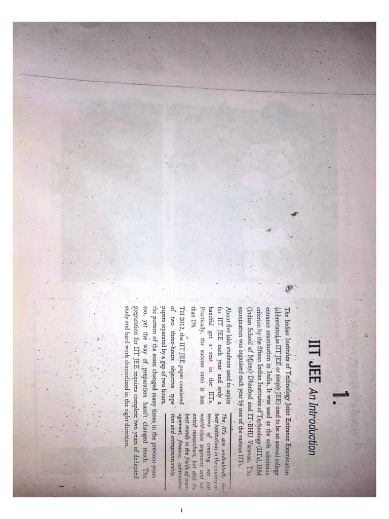 My Encounter With IIT-JEE | PDF