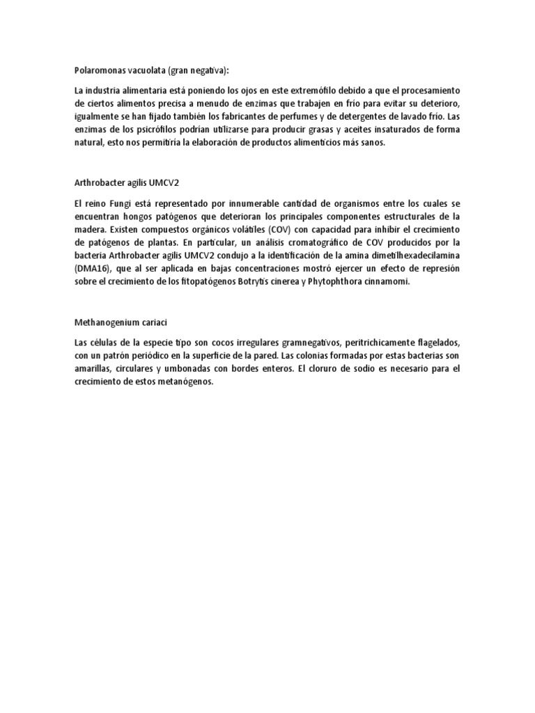 Polaromonas Vacuolata | PDF