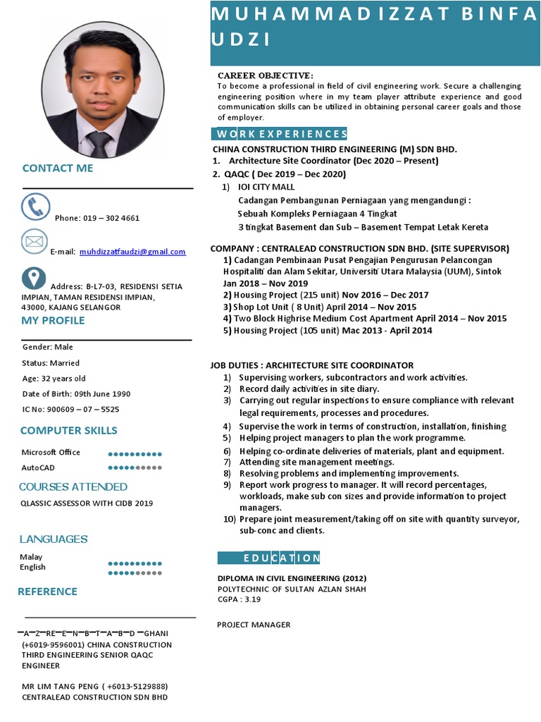 Resume (Muhammad Izzat) 01 | PDF