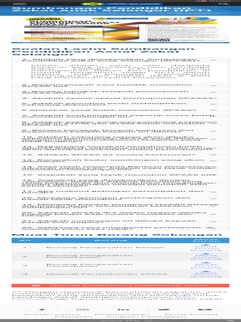 Sumbangan Pendidikan Zakat Anak Selangor Ipt Lembaga Zakat Selangor