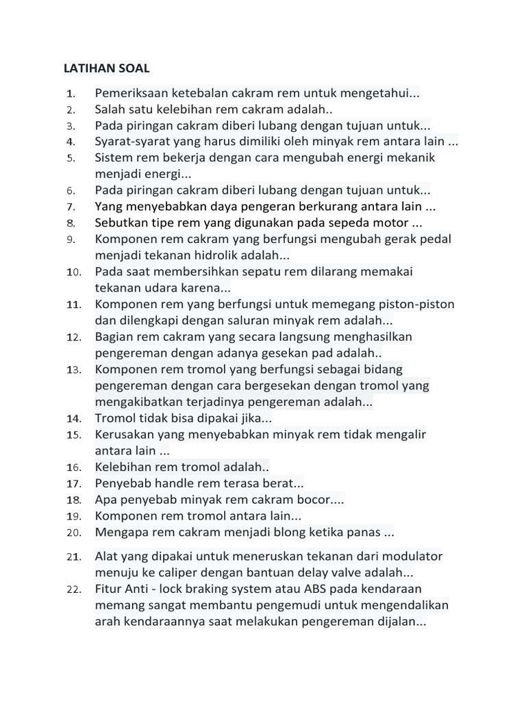 Latihan Soal | PDF