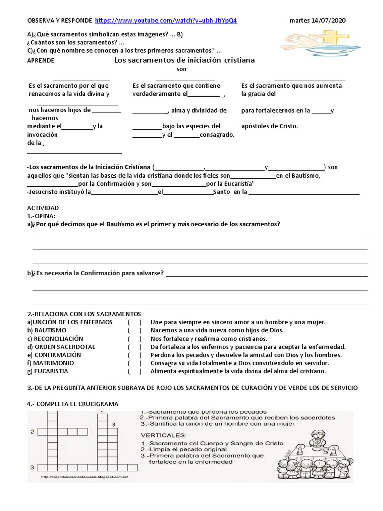 Los Sacramentos de Iniciación Cristiana | PDF
