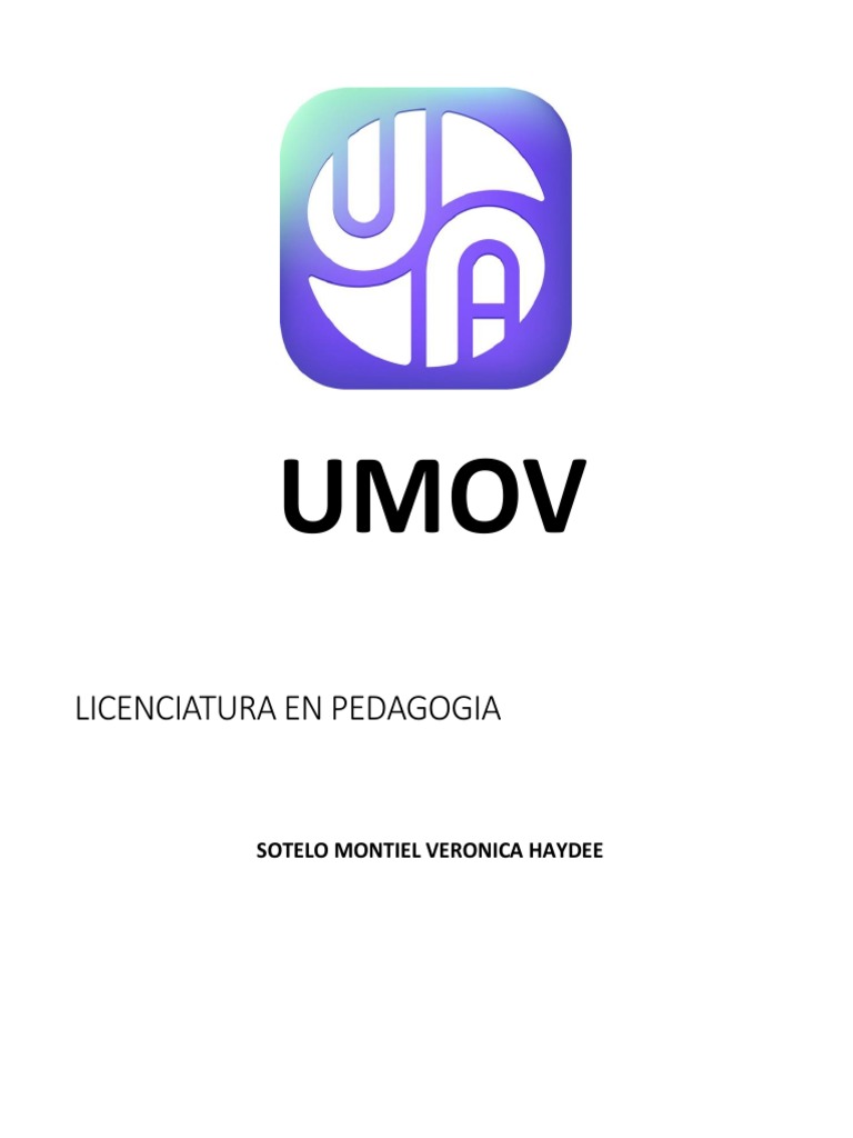 Segunda Materia de Pedagogia UMOV | PDF