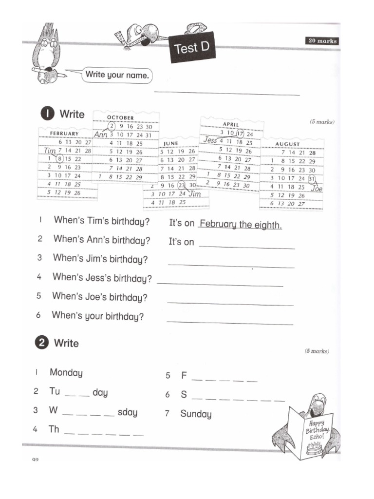 Test D | PDF