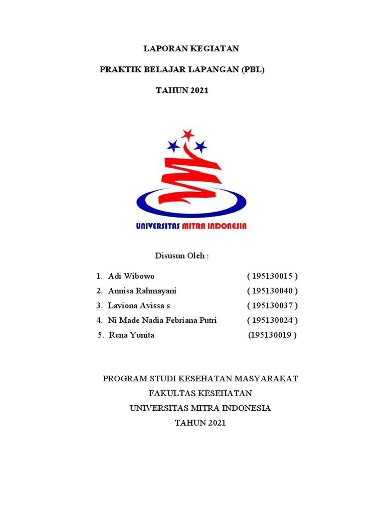 LAPORAN PBL 2022 Kelompok 5 11 feb 2022 | PDF