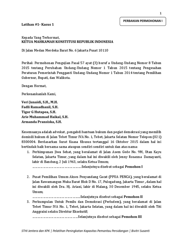 IRAC Latihan 1 - Kasus 1 | PDF | Politik