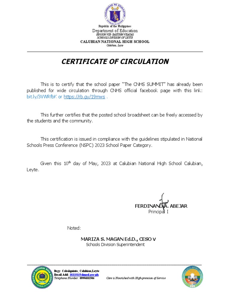 CERTIFICATE-OF-CIRCULATION | PDF