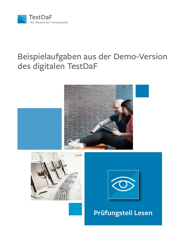 Beispielaufgaben Demo-Version Digitaler TestDaF Lesen | PDF
