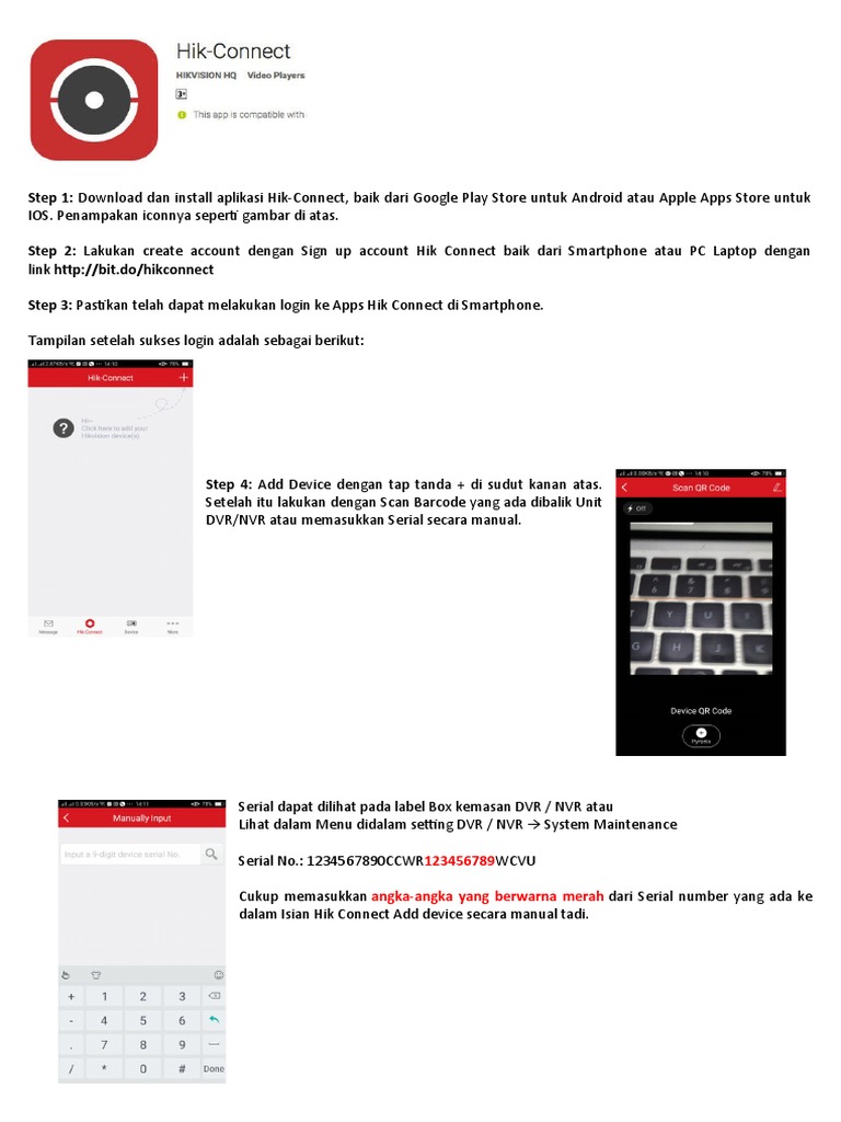 Cara Setting Hik Connect | PDF | Komputer