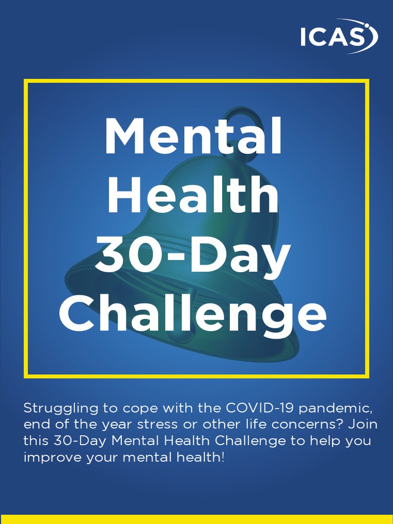 Mental Health 30 Day Challenge | PDF | Meditation | Thought