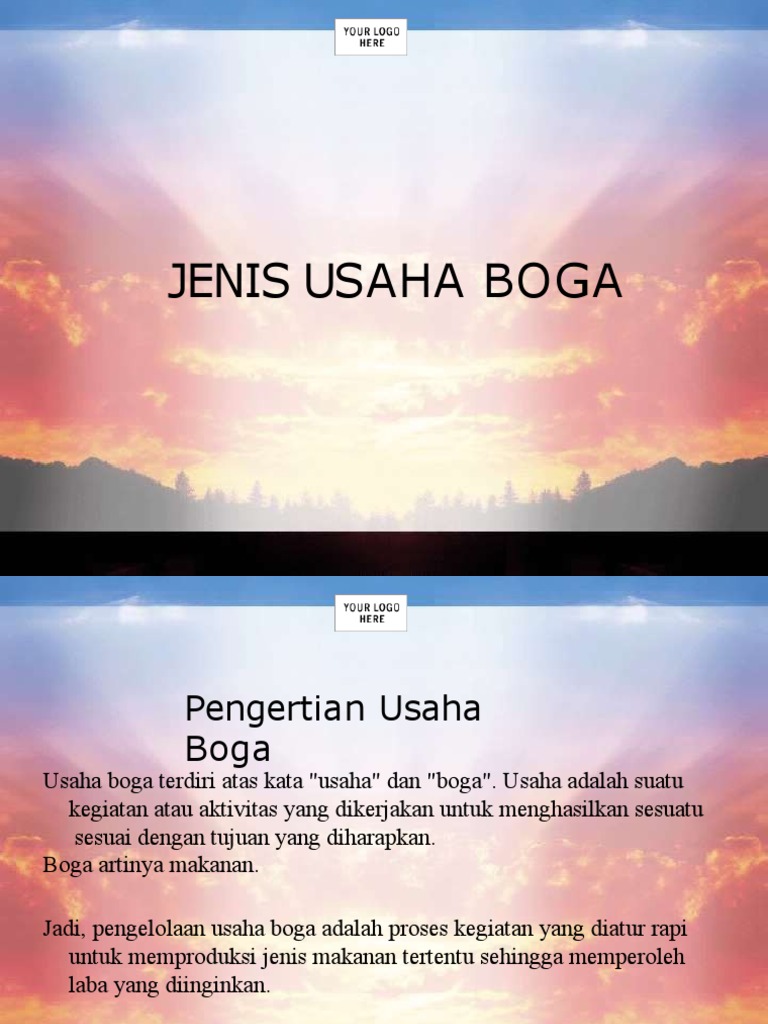 Jenis Usaha Boga | PDF