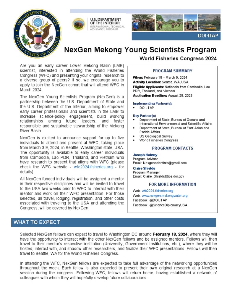 NexGen - World Fisheries Congress | PDF | Mekong