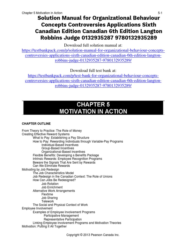 Organizational Behaviour Concepts Controversies Applications Sixth ... Organizational Behaviour Concepts Controversies Applications Sixth ...