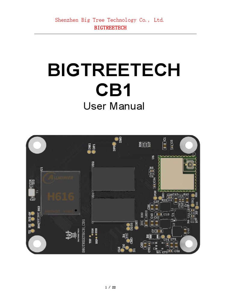 BIGTREETECH CB1 User Manual | PDF | Science & Mathematics | Technology & Engineering