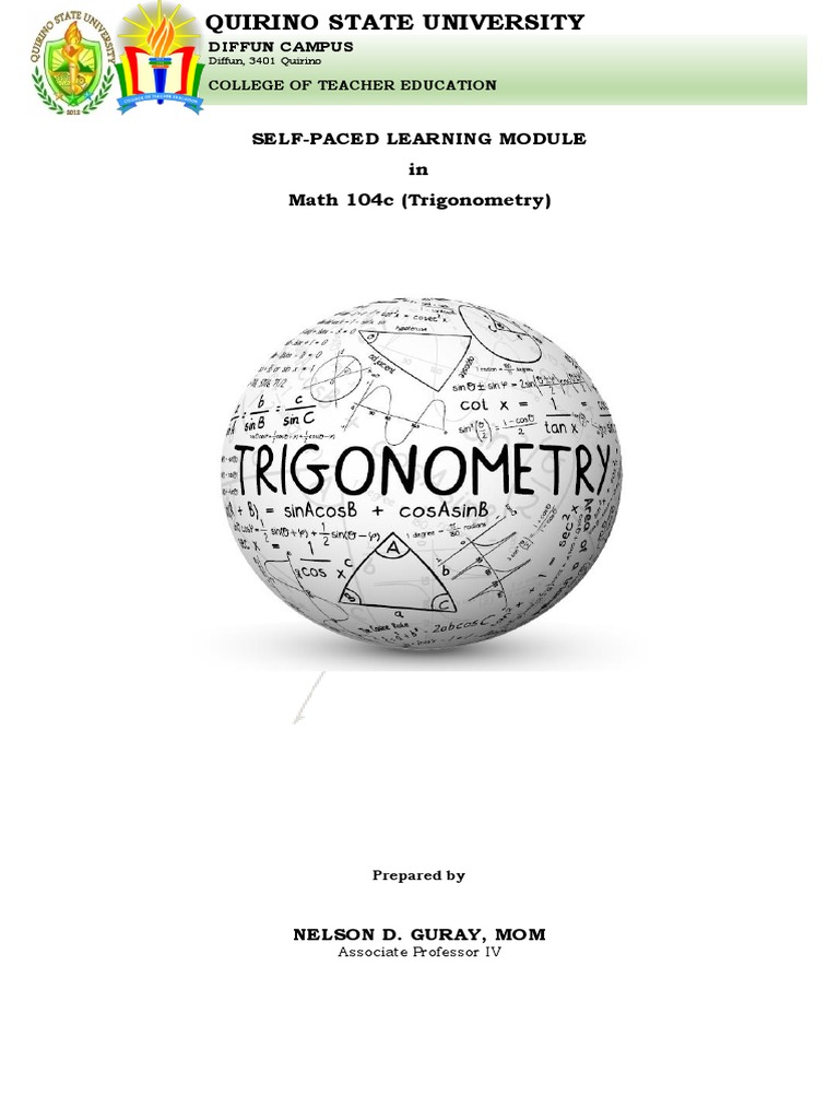 Trigonometry: Law of Cosines Module | PDF | Triangle | Euclid