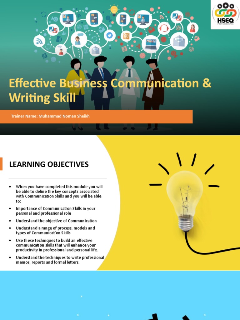 Effective Business Communication and Writing Skill | PDF | Nonverbal ...