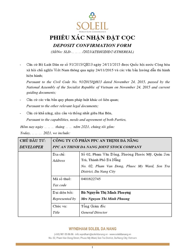 Deposit Soleil | PDF