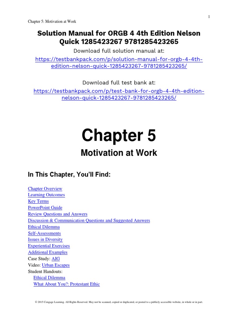 Motivation Theories in ORGB 4th Edition | PDF | Motivation | Motivational