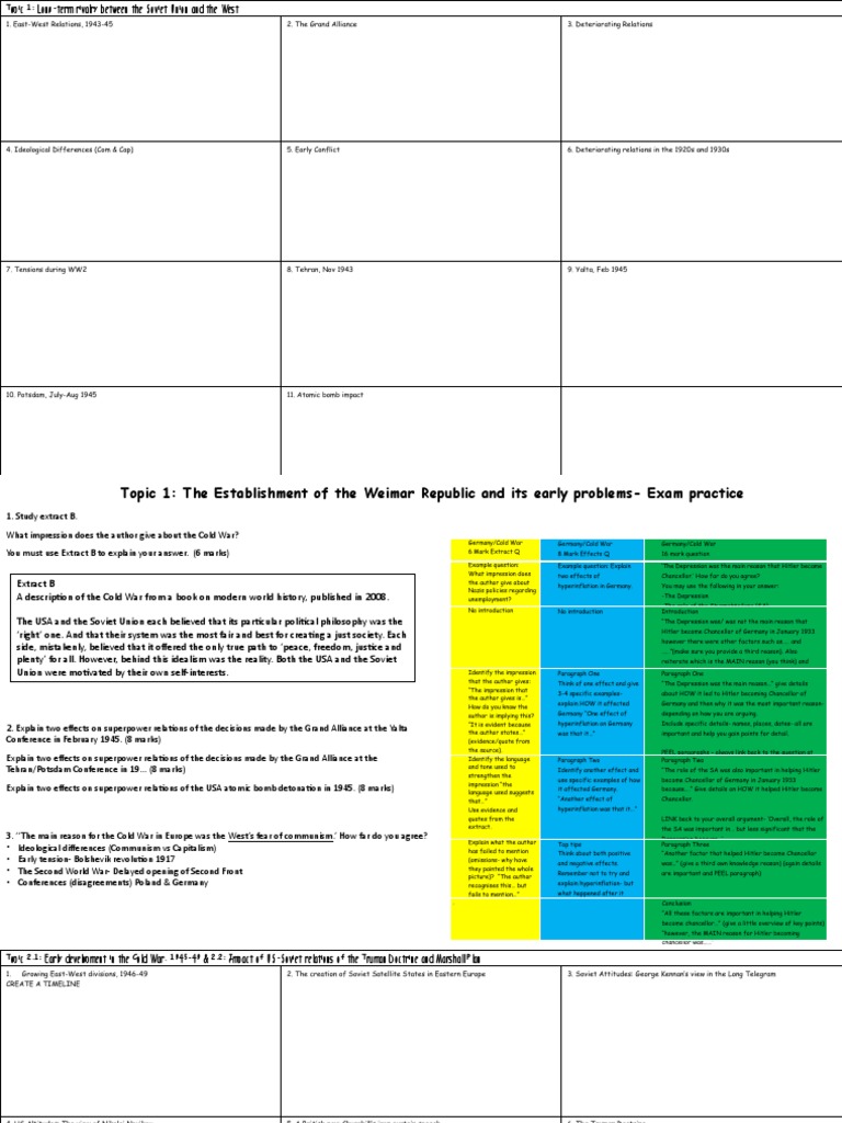 COLD WAR REVISION ACTIVITIES WITH Q's | PDF | Soviet Union | World Politics COLD WAR REVISION ACTIVITIES WITH Q's | PDF | Soviet Union | World Politics