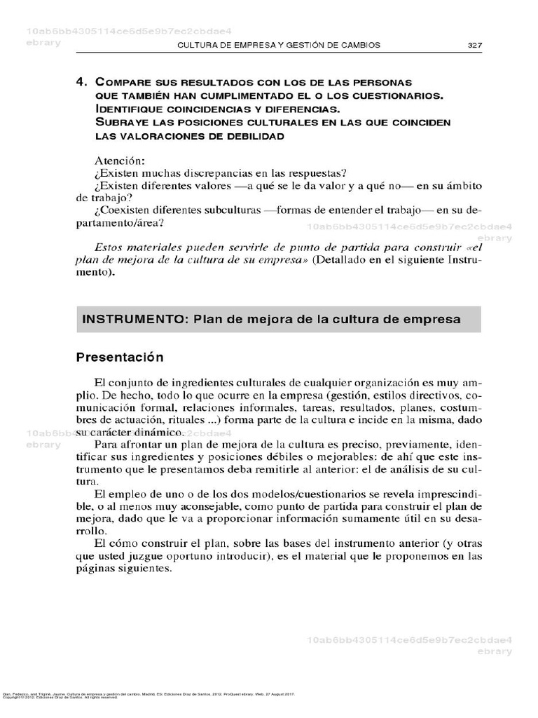 2.cultura de Empresa y Gesti N Del Cambio | PDF