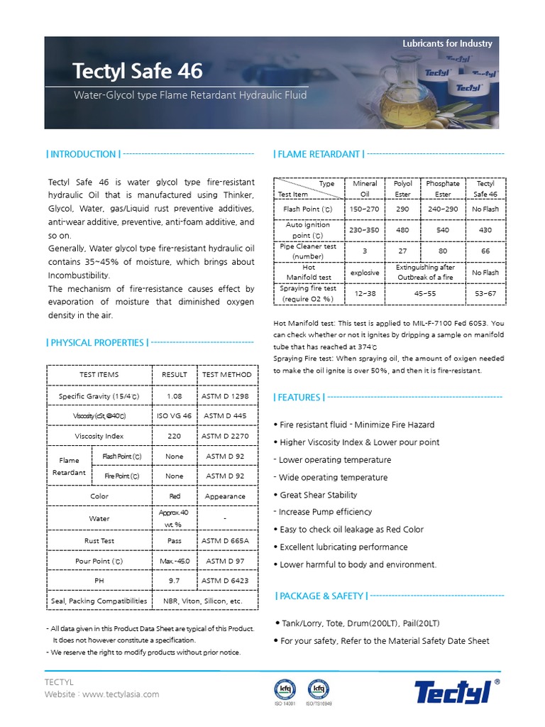 Tectyl Safe 46 PDS EN | PDF