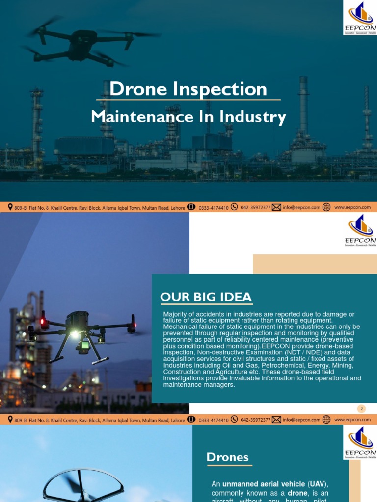 Oil & Gas Drone Inspection Presentation | PDF | Unmanned Aerial Vehicle