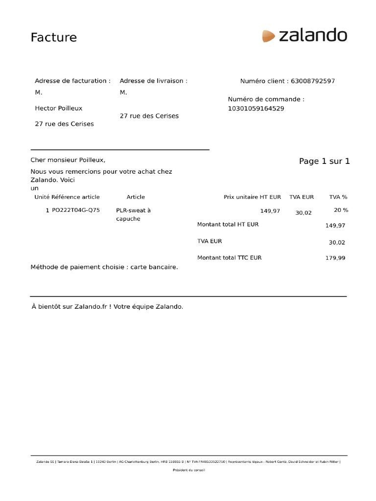 Factureralph Lauren Veste | PDF