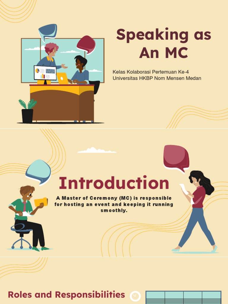 Speaking As An MC | PDF