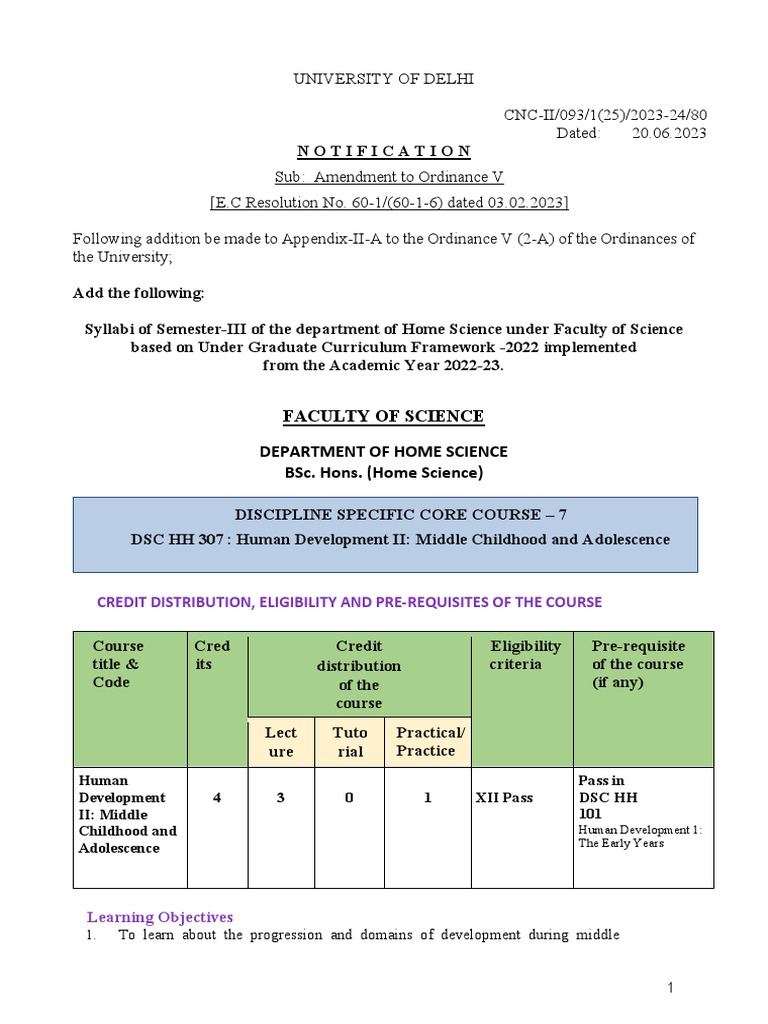 Syllabus NEP 3 SEM | PDF