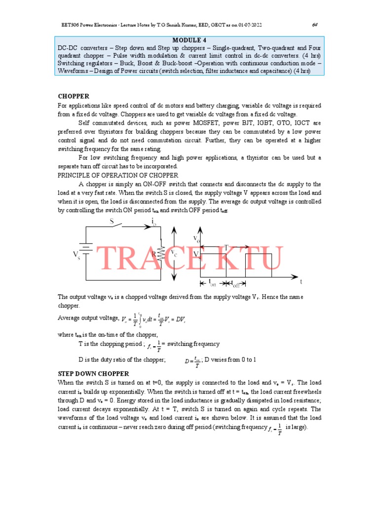 Module 4 | PDF | Power Electronics | Inductor