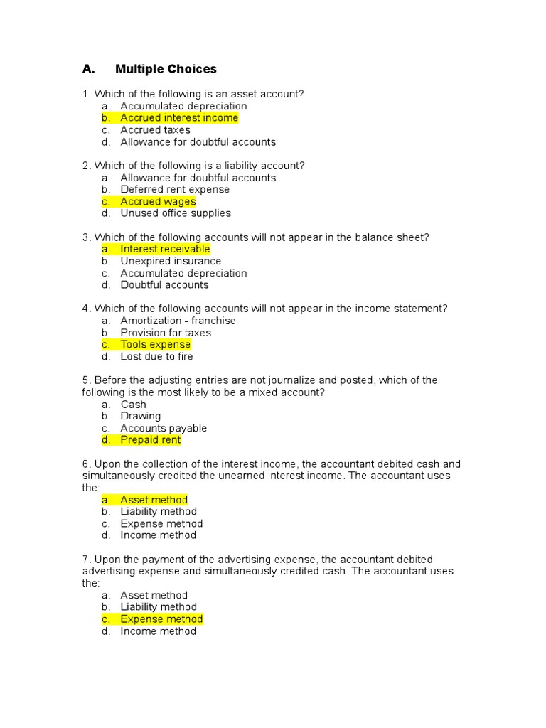 Multiple Choices and Matching Type | PDF | Career & Growth | Business