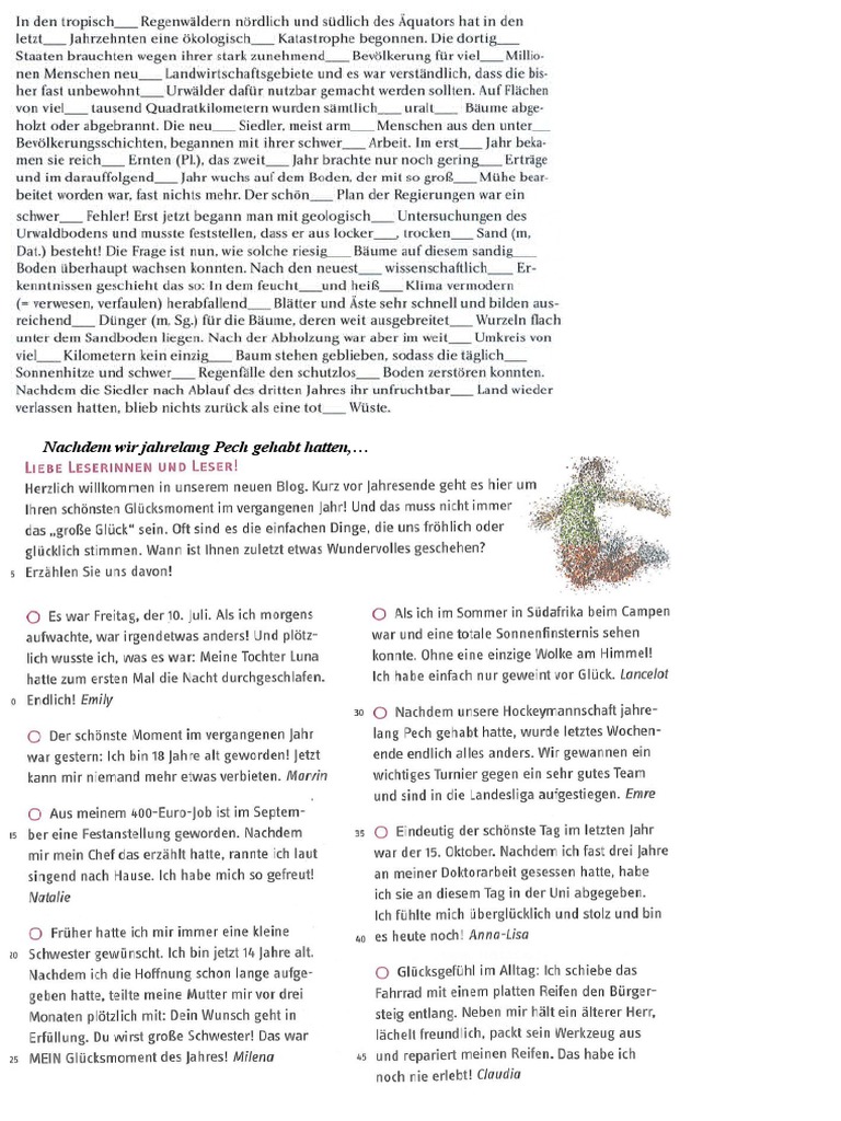 Lektion 11 Menschen B1 | PDF