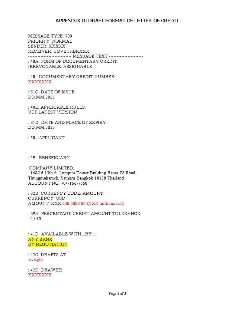 Lc-Verbaige Uob | PDF | Letter Of Credit | Personal Finance